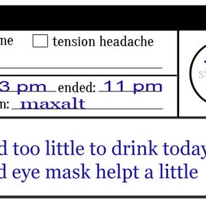 Headache Tracker / Migraine Tracker - Happy Planner BIG - PRINTABLE - Etsy