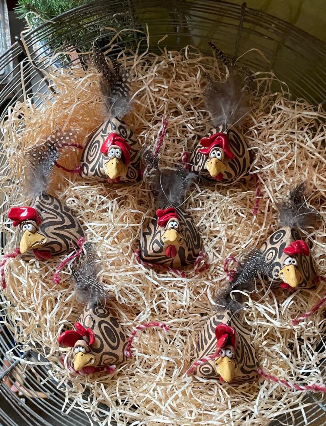 Triangle Chickens - Etsy