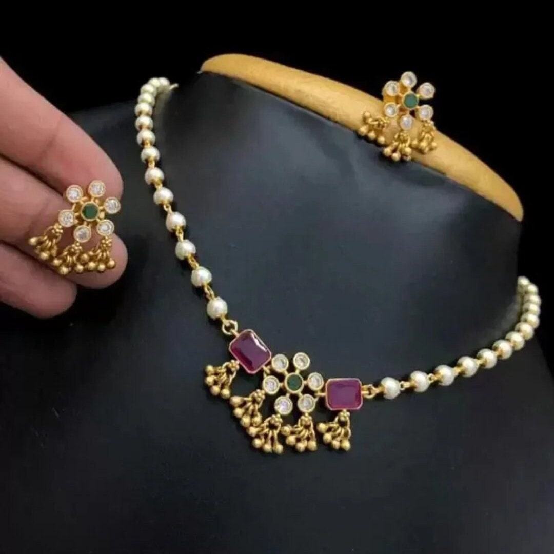 Indian Bollywood Fashion Jewelry,traditional Gold Plated Wedding Necklace Earrings Jewelry Set ...
