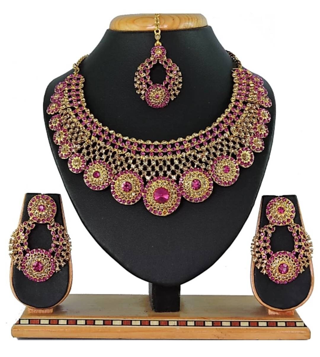 Multi Color Choker Jewelry Set Ethnic Indian Traditional - Etsy