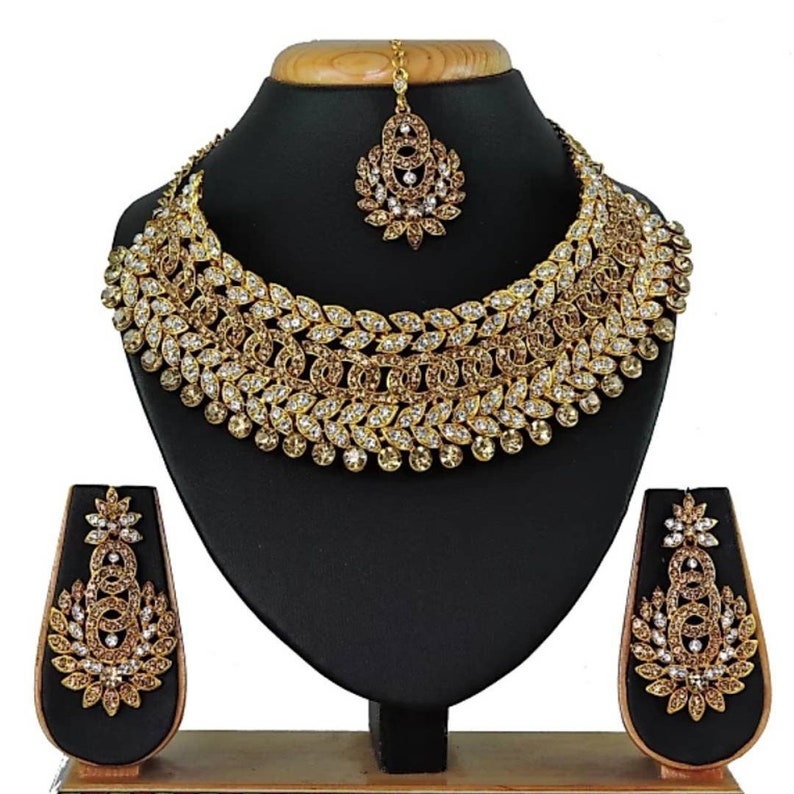Indian Traditional Wedding Gold Plated Bridal Jewelry Ethnic - Etsy