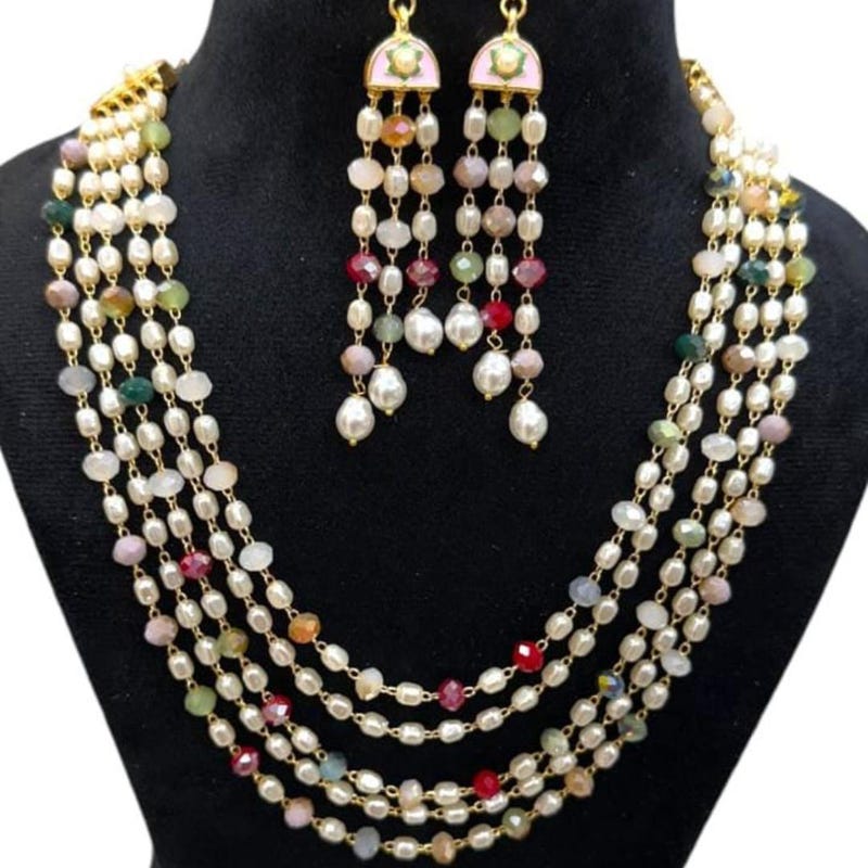 Beaded Jewelry Set - Etsy