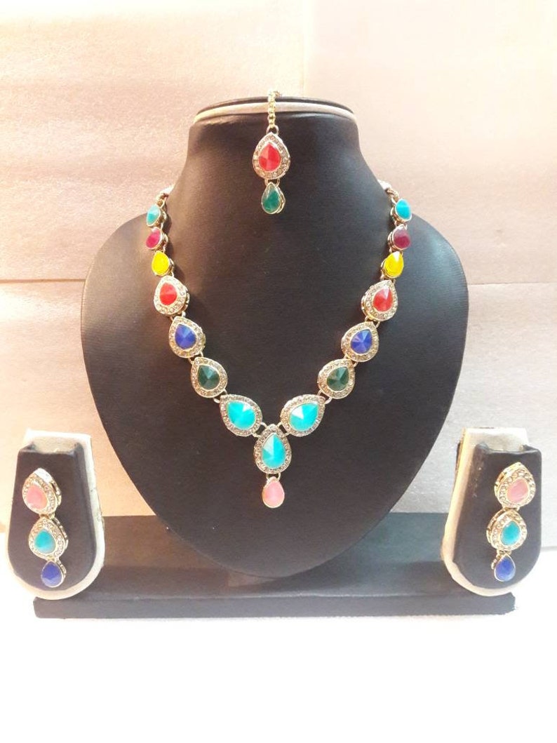 Navrang Statement Indian Bollywood Fashion Style Ethnic Gold - Etsy