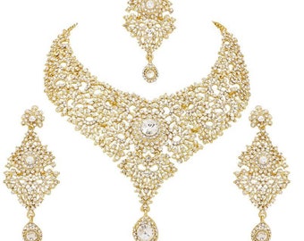 Indian Bollywood Style Fashion Gold Plated Bridal Jewelry - Etsy