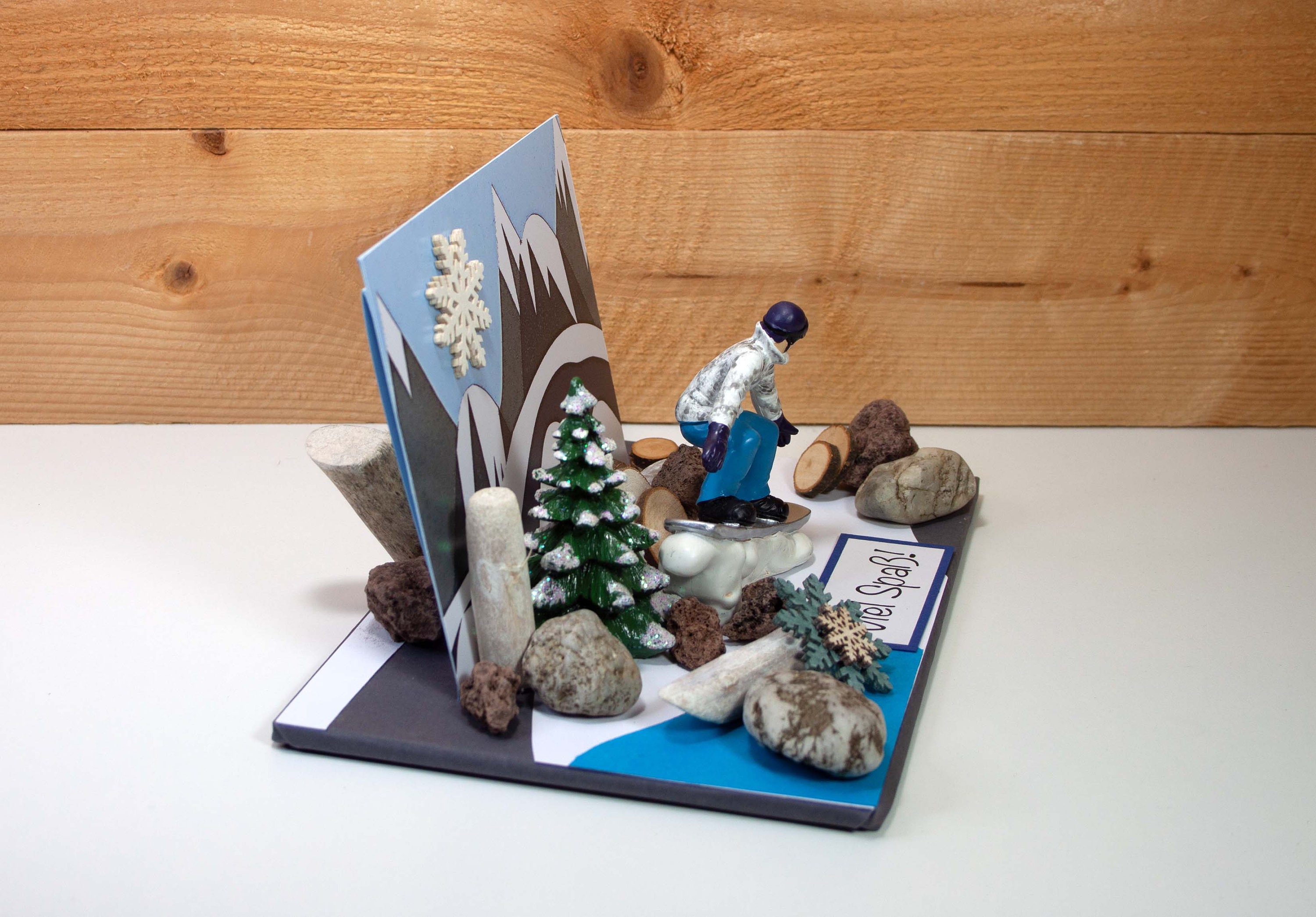 Snowboard Card Money Gift or Voucher Winter Trip Snowboarding ...