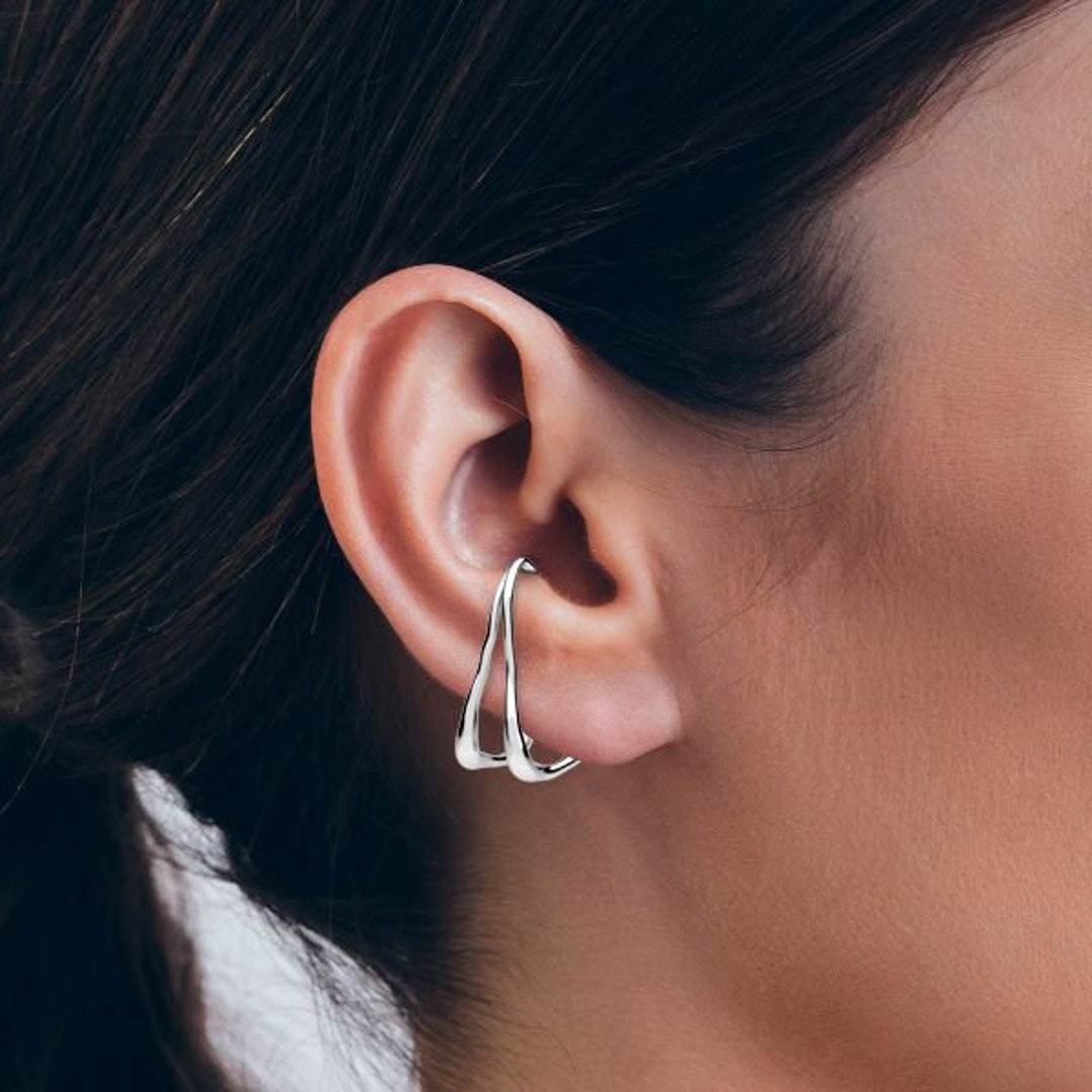TRIANGLE Big Ear Cuff - Etsy