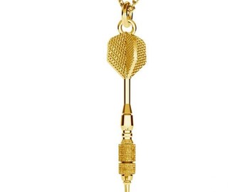 3D Dart Charm Necklace 24k, Dart Pendant Necklace, Gift for Boyfriend ...
