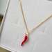 CHILLI- Necklace Sterling Silver 24K Gold Plated - Etsy