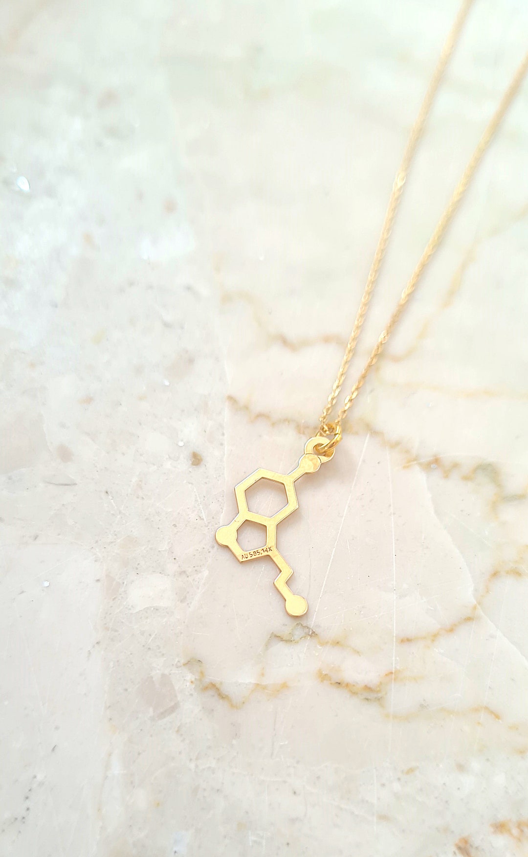 SEROTONIN II Necklace- Gold 585 - Etsy