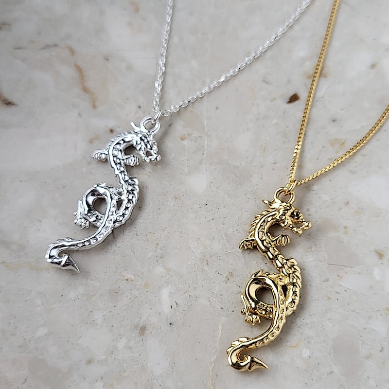 Dragon Necklace - Etsy