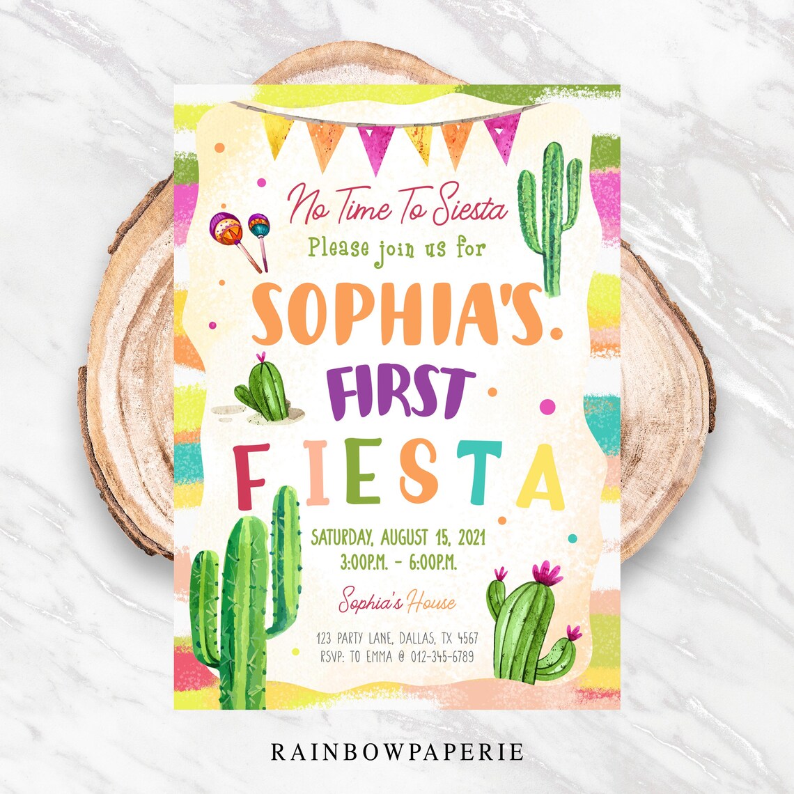 First Fiesta Invitation First Fiesta Birthday Invitation - Etsy