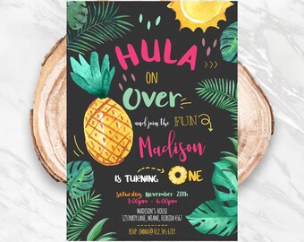 Hula on Over Invitation - Etsy