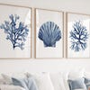 Watercolor Coastal Wall Decor, Light Blue Nautical Art, Set of 3 Prints ...