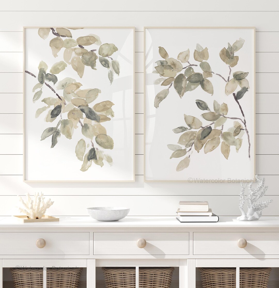 Neutral Modern Farmhouse Prints, Set of 2, Farmhouse Minimalist Wall ...