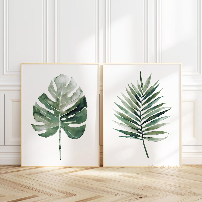 Green Leaf Prints - Etsy