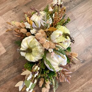 Fall Centerpiece, Neutral Fall, Fall Decor, Thanksgiving Centerpiece ...