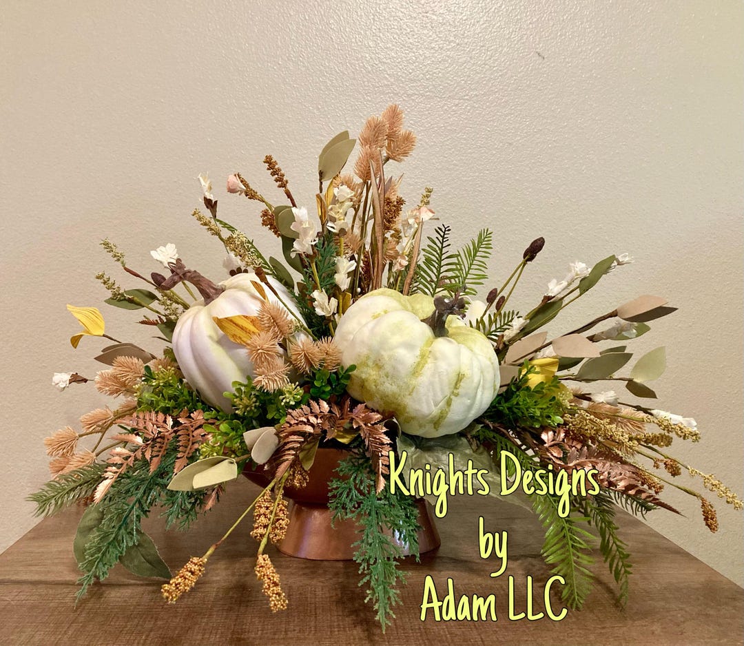 Fall Centerpiece, Neutral Fall, Fall Decor, Thanksgiving Centerpiece ...