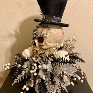 Skull Centerpiece, Skull Head, Halloween, Halloween Decor, Skull Decor ...