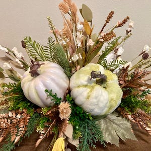 Fall Centerpiece, Neutral Fall, Fall Decor, Thanksgiving Centerpiece ...