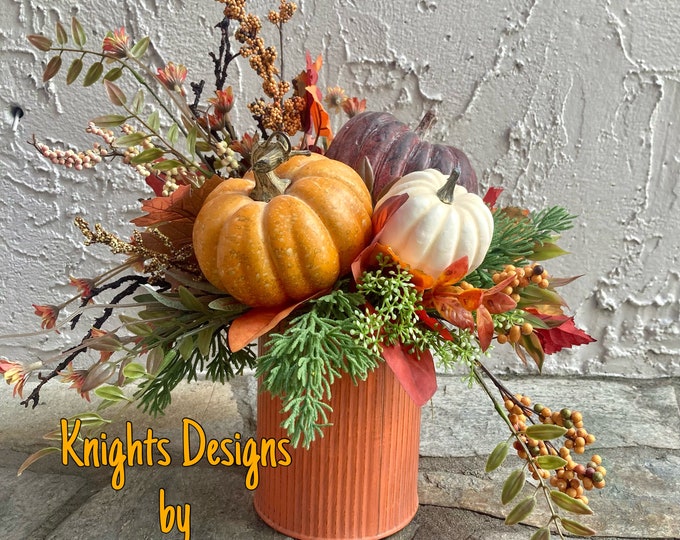 Fall Centerpiece, Fall Decor, Fall, Pumpkin, Pumpkin Centerpiece ...