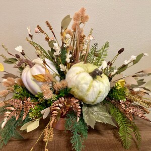 Fall Centerpiece, Neutral Fall, Fall Decor, Thanksgiving Centerpiece ...