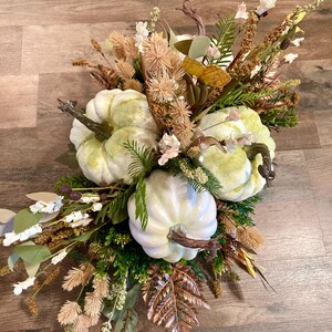Fall Centerpiece, Neutral Fall, Fall Decor, Thanksgiving Centerpiece ...