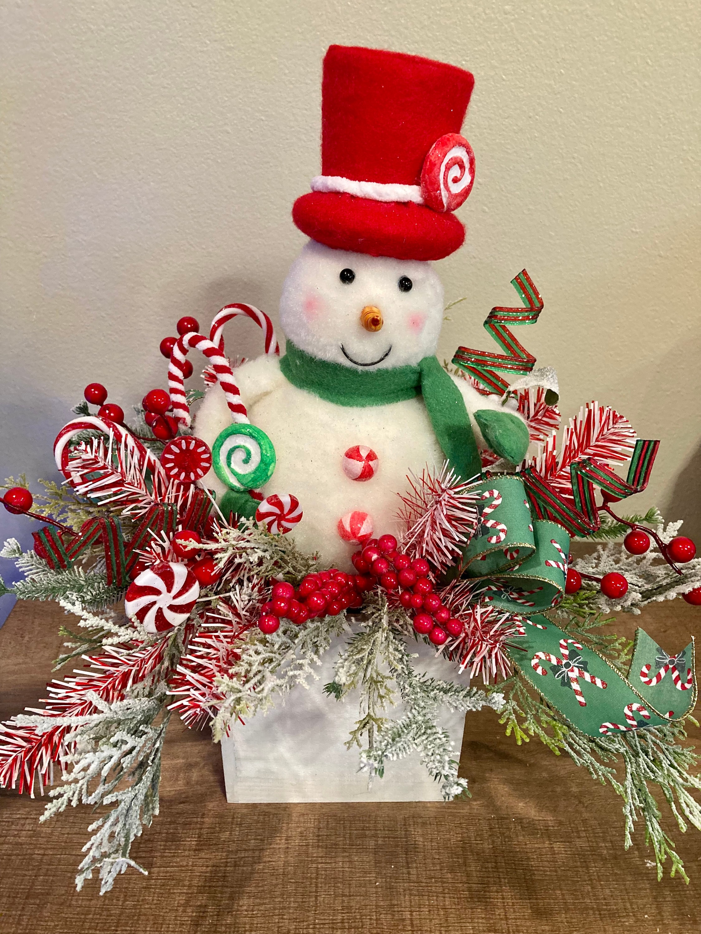 Snowman Centerpiece Snowman Decor Snowman Arrangement - Etsy
