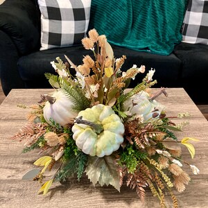 Fall Centerpiece, Neutral Fall, Fall Decor, Thanksgiving Centerpiece ...