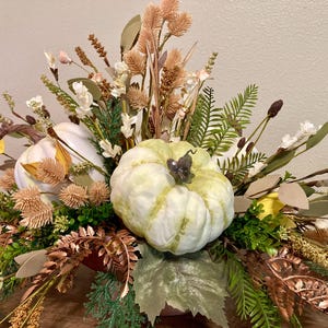 Fall Centerpiece, Neutral Fall, Fall Decor, Thanksgiving Centerpiece ...