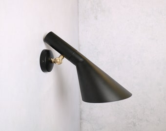 Long Wall Lamp Black Bedside Wall Lamp Long Arm Wall Lamp | Etsy