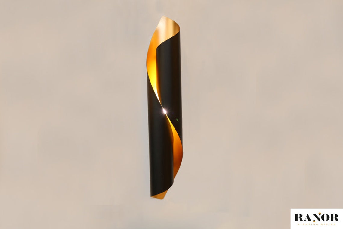 Black Roll Wall Lighting Aluminum Wall Lamp Vanity Light - Etsy