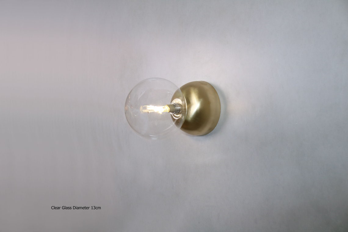 Small light Hemisphere Light Wall Lighting Globe Wall Lamp | Etsy