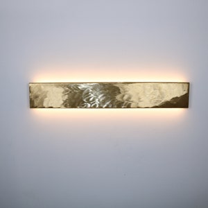 Linear Wall Lamp , Brass Wall Lighting , Brass Wall Lamp Vanity Light ...