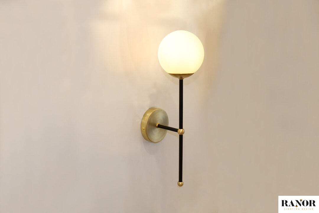 Wall Light Brass - Whitney Model Ranor Lighting Design - Etsy