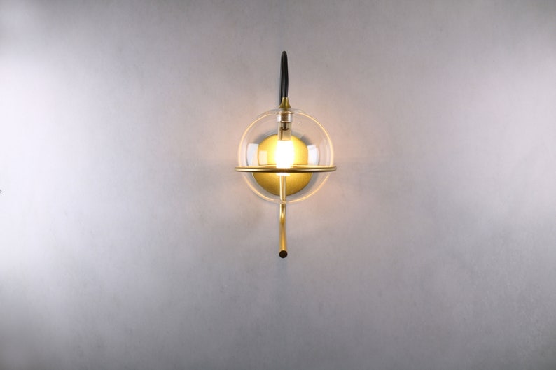 Wall Pendent Light Brass Gold Wall Lamp Vanity Light - Etsy