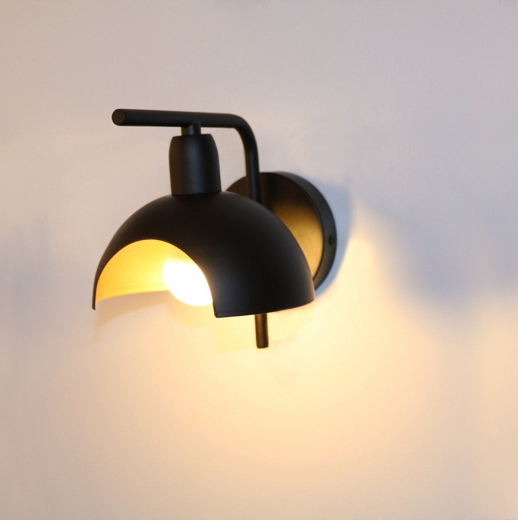 Wall Lighting Matt Black Aluminum Wall Lamp Vanity Light - Etsy