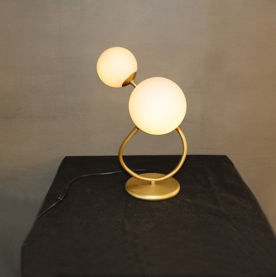 Two Globe Table Lamps