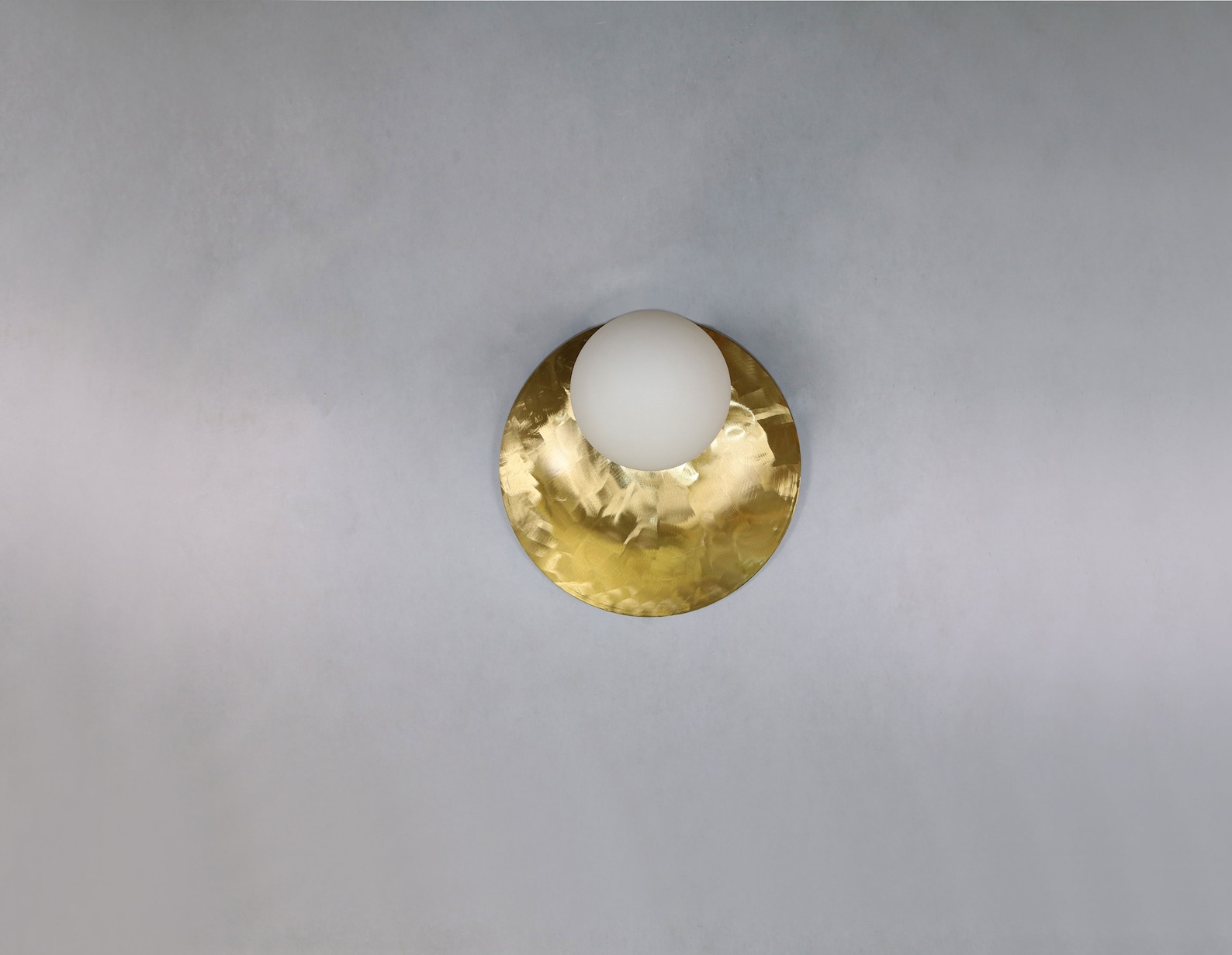 Brass Wall Plate Lighting Brass round wall lamp Brass | Etsy