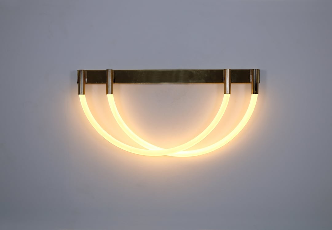 Brass Wall Lighting - Blackened Brass Wall Lamp Vanity Light Fixture ...