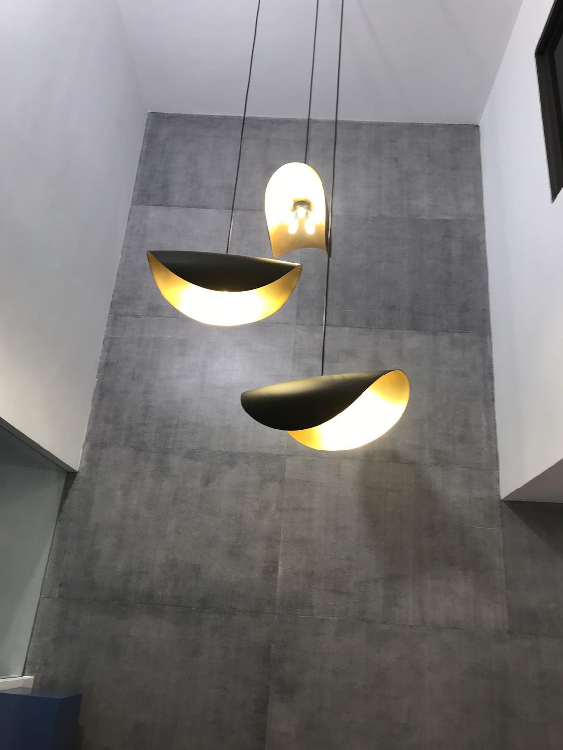 Contemporary Black Chandelier Geometric Pendant Light | Etsy