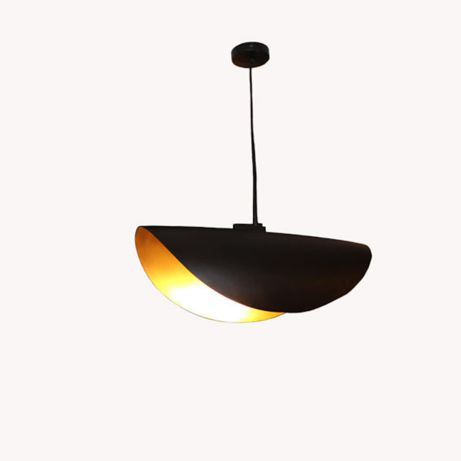 Contemporary Black Chandelier Geometric Pendant Light - Etsy