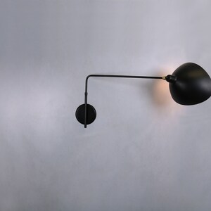 Long Wall Lamp, Black Bedside Wall Lamp, Long Arm Wall Lamp Sconce ...