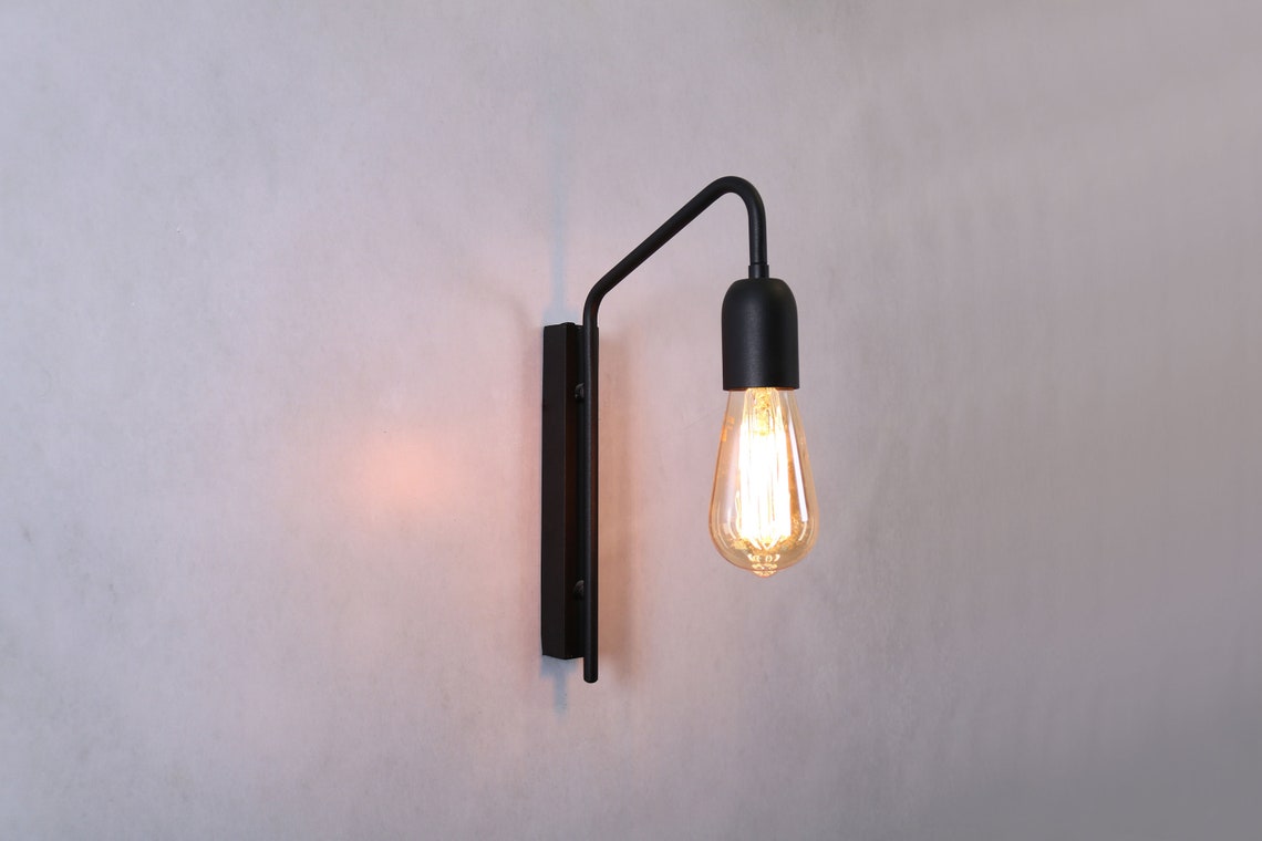 Black Wall Lighting Brass Black Wall Lamp Vanity Light - Etsy