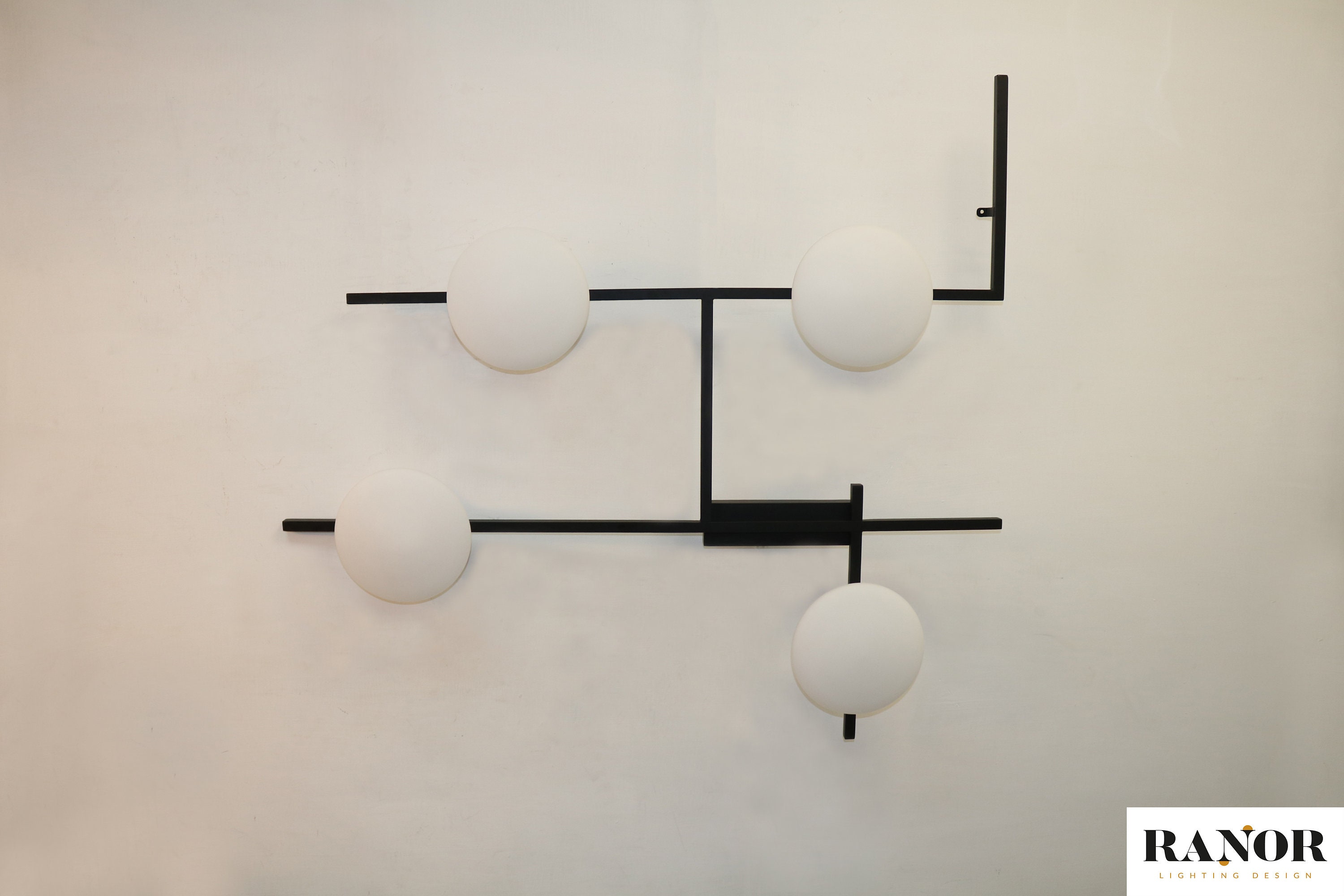 Black Wall Lighting - Harmony Model 2 - Ranor Lighting Design - Etsy
