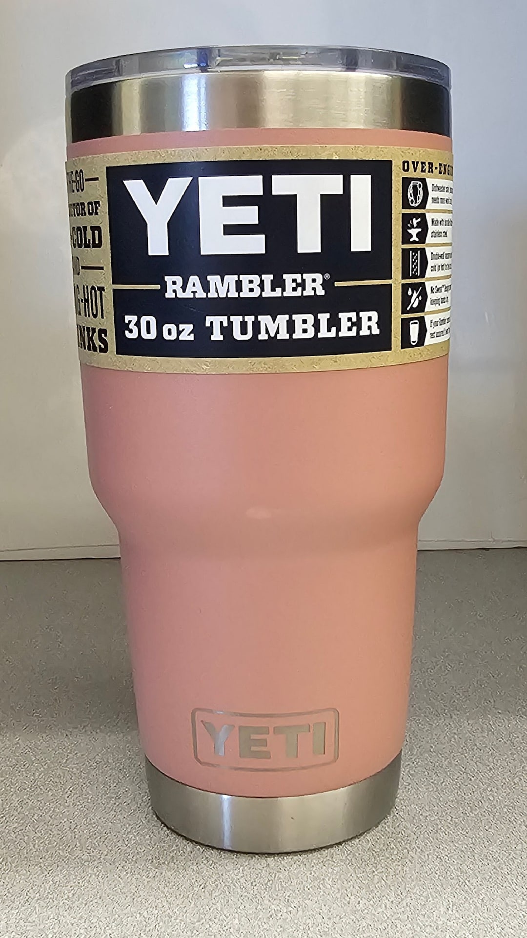 Yeti Rambler 30 Oz. Sandstone Pink Insulated Tumbler With Lid - Etsy