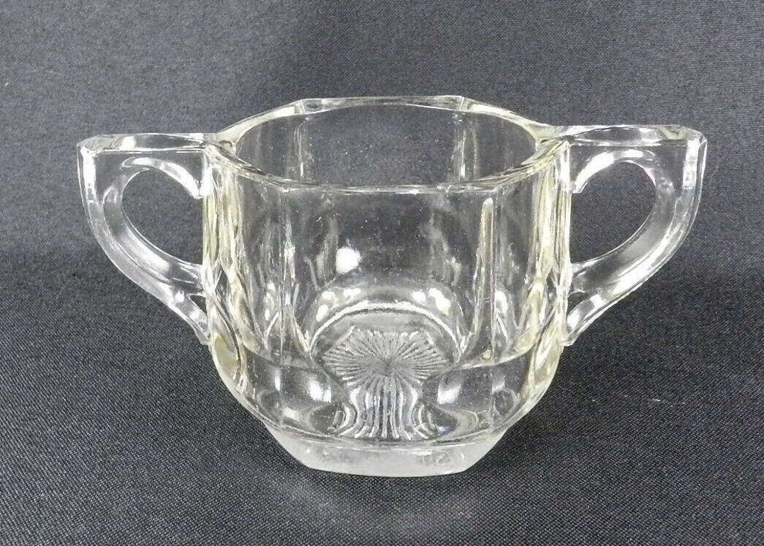 Indiana Glass Peerless Colonial Clear Open Sugar Bowl Flat Paneled - Etsy