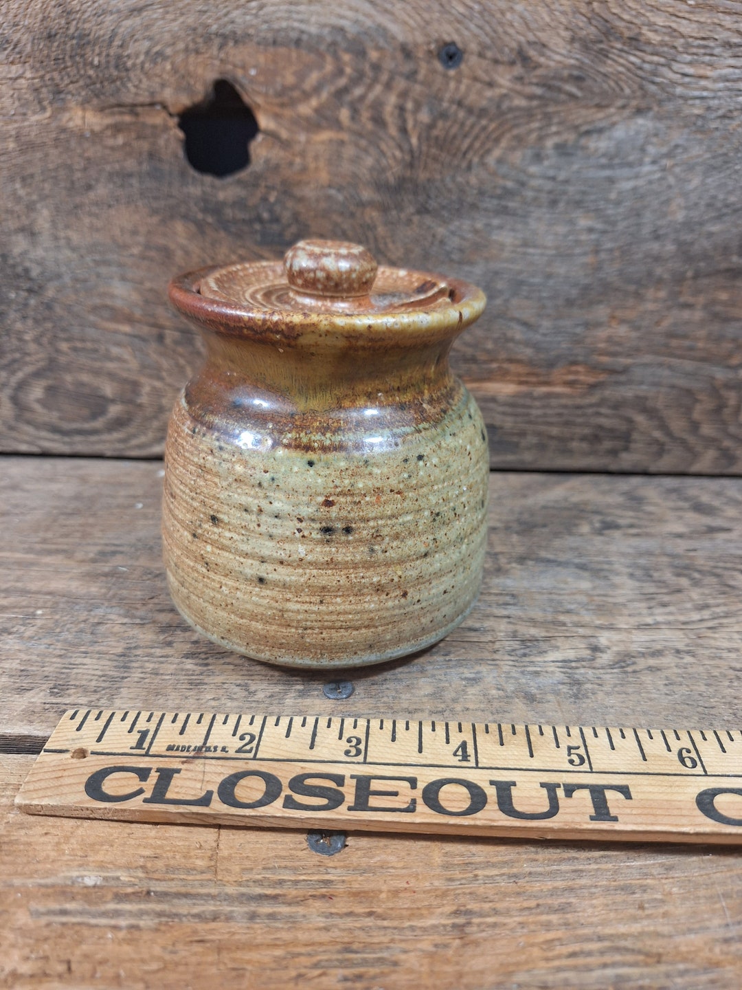 Beautiful Hand Thrown Art Pottery Honey Pot Signed Helen Martin 1983 - Etsy