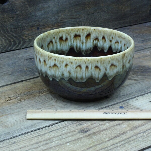 Brown Drip Pottery - Etsy