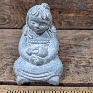 Vintage Isabel Bloom Angel Girl Holding Bunny Signed - Etsy