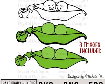 Two Peas in a Pod - Etsy